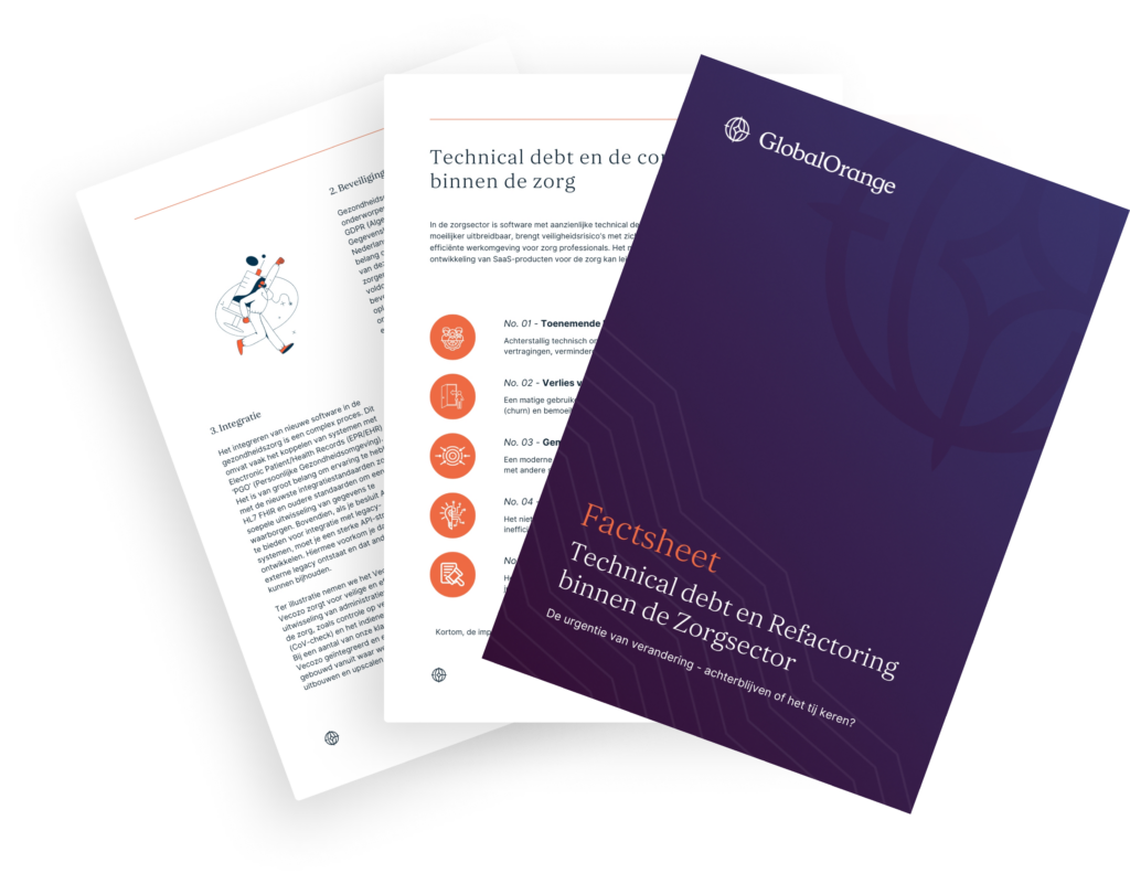 Factsheet refactoring en technical debt in de zorg - GlobalOrange